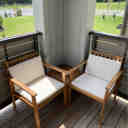 Beachcrest Home™ Koval 3 Pieces Acacia Wood Outdoor Conversation Set & Reviews | Wayfair